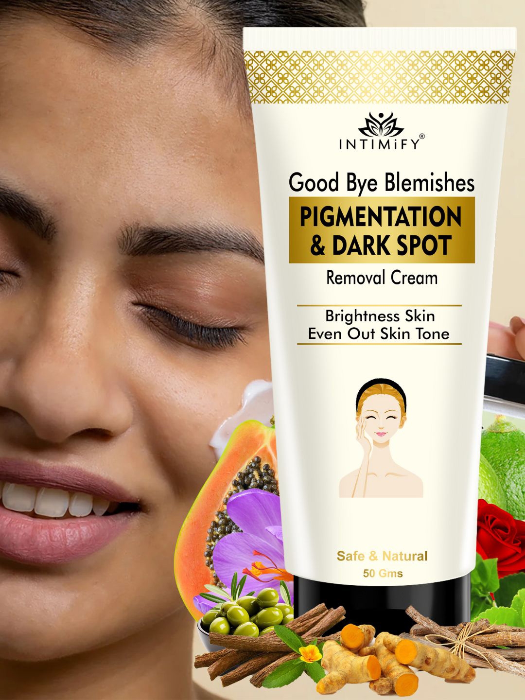 Buy INTIMIFY Good Bye Blemishes Pigmentation Dark Spot Removal Cream 50g Day Cream for Women 29174696 Myntra