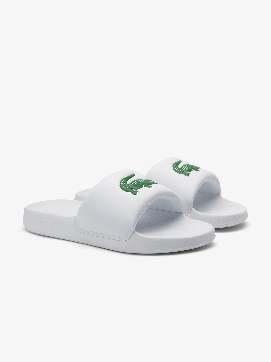 Lacoste Men Solid PU Open Toe Sliders