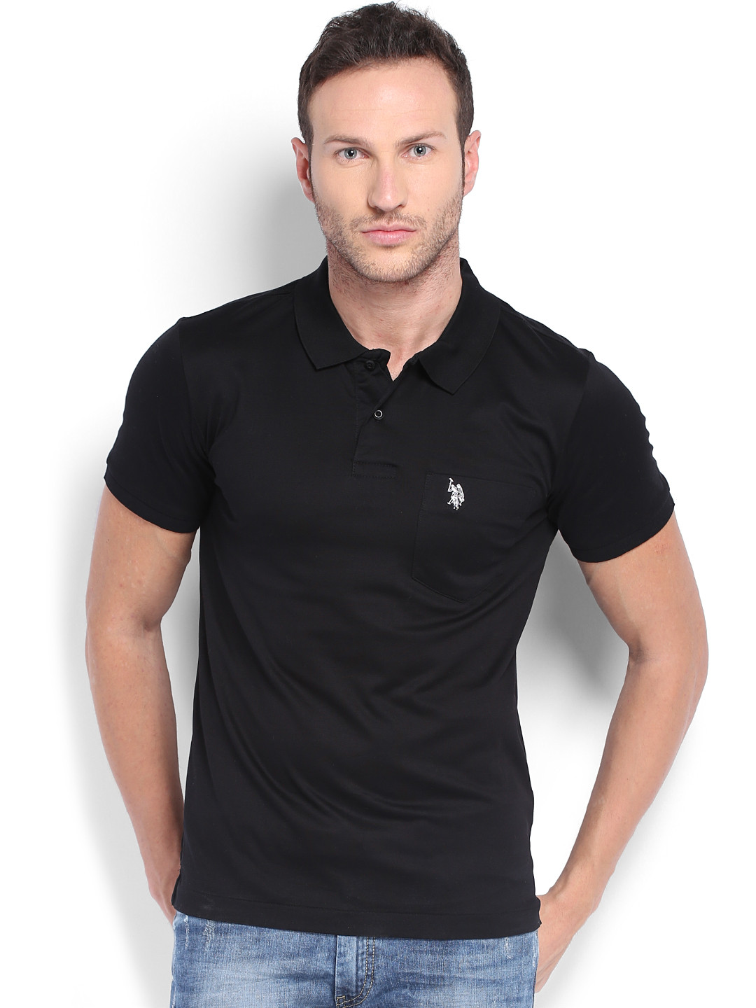 uspa polo black t shirt,Save up to 18%,www.ilcascinone.com
