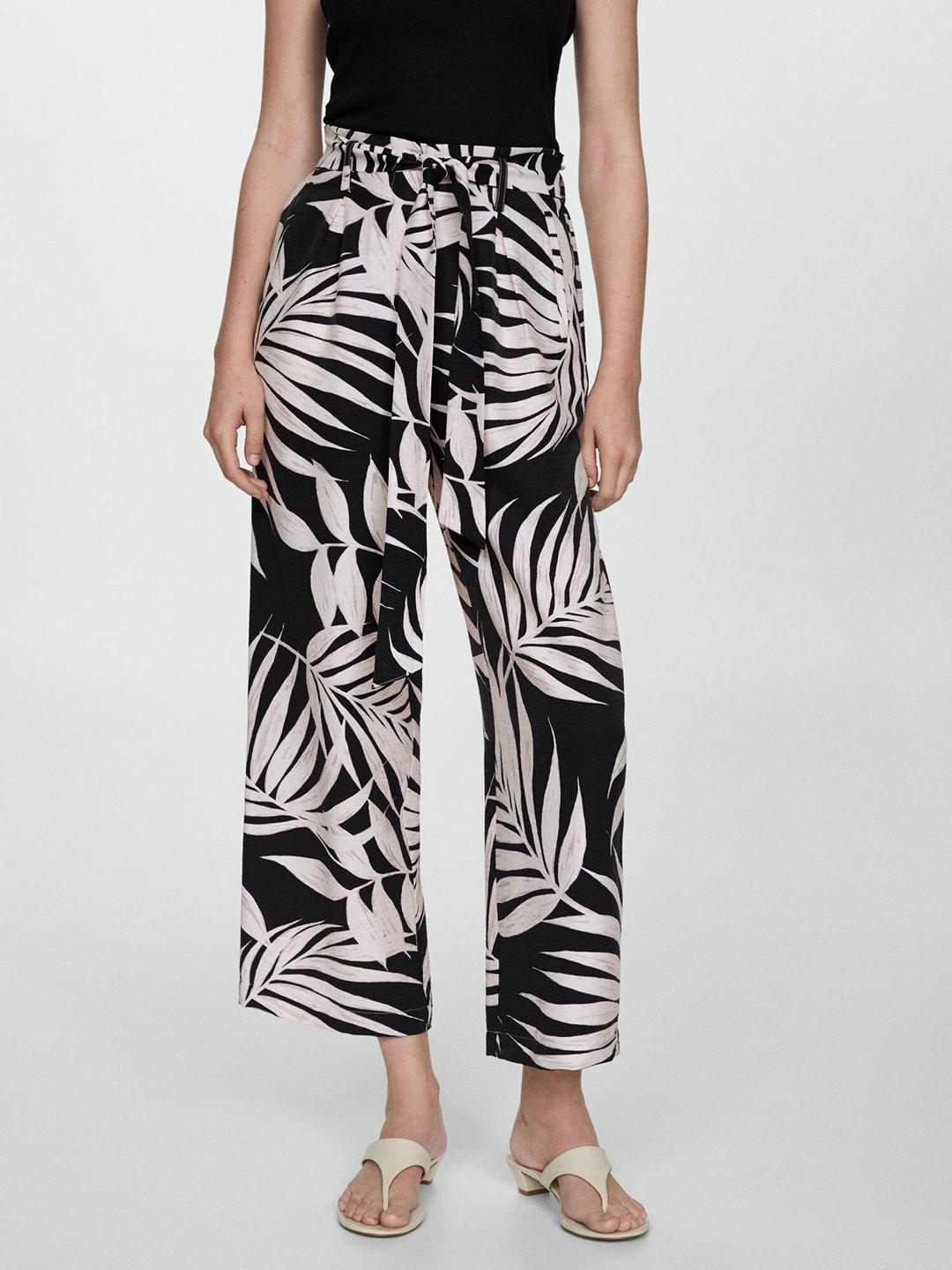 mango patterned trousers