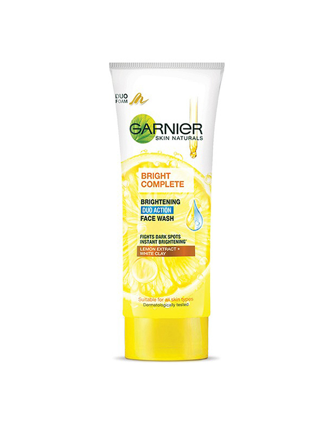 Garnier Bright Complete Brightening Duo Action Face Wash 100 g - PaisaWapas