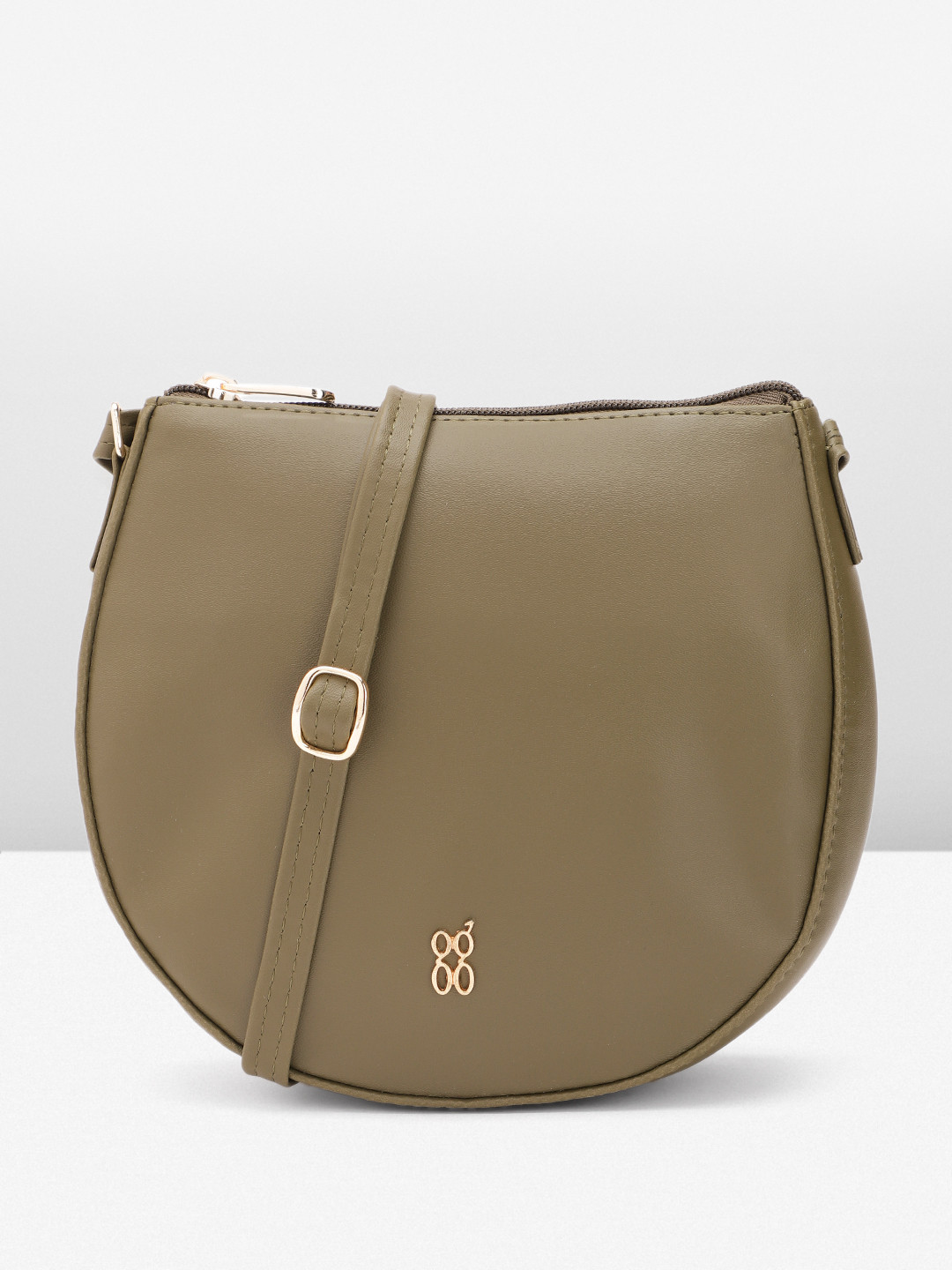 Baggit Solid Sling Bag, Olive - buy at the price of $7.70 in myntra.com ...