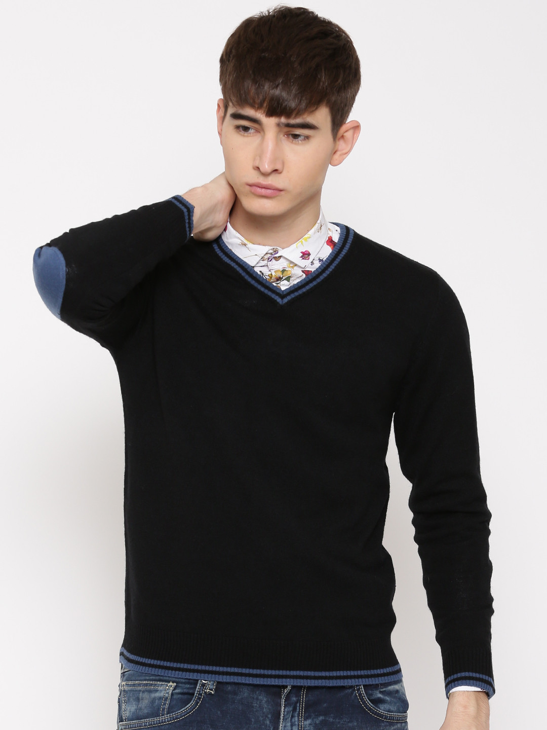 Buy Flying Machine Black Sweater - Sweaters for Men 1003771 | Myntra