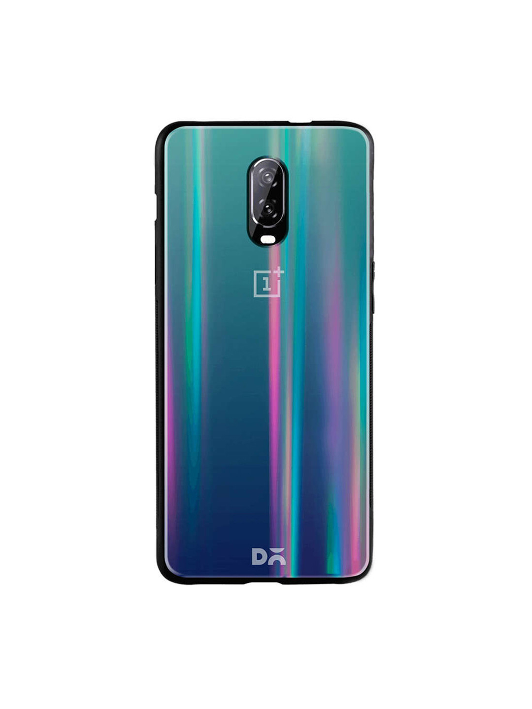 Buy DailyObjects Teal OnePlus 6T Holographic Glass Case Cover - Mobile ...