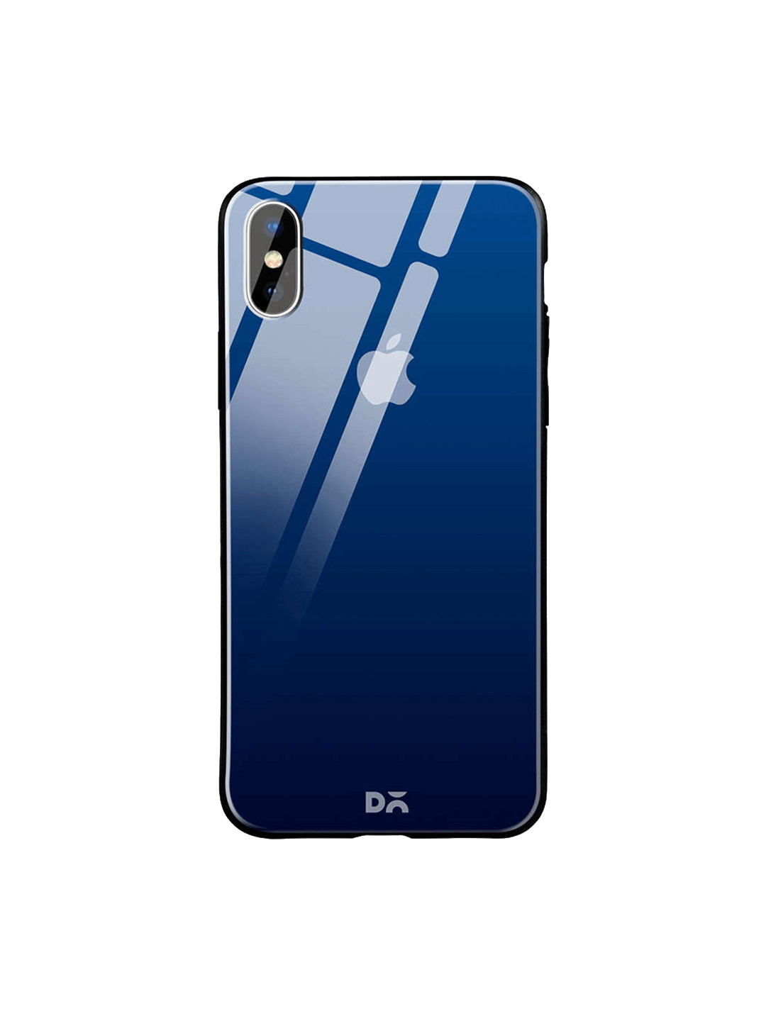 Buy DailyObjects Navy Blue IPhone XS Glass Case Cover - Mobile ...