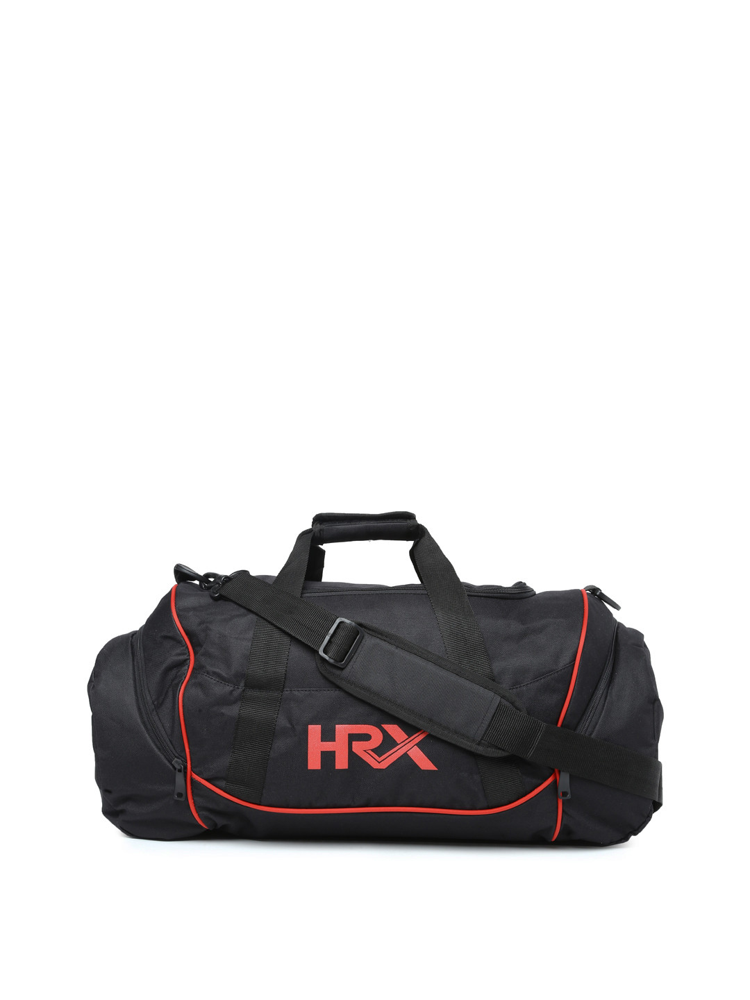 Buy HRX By Hrithik Roshan Unisex Black Duffle Bag - Duffel Bag for ...