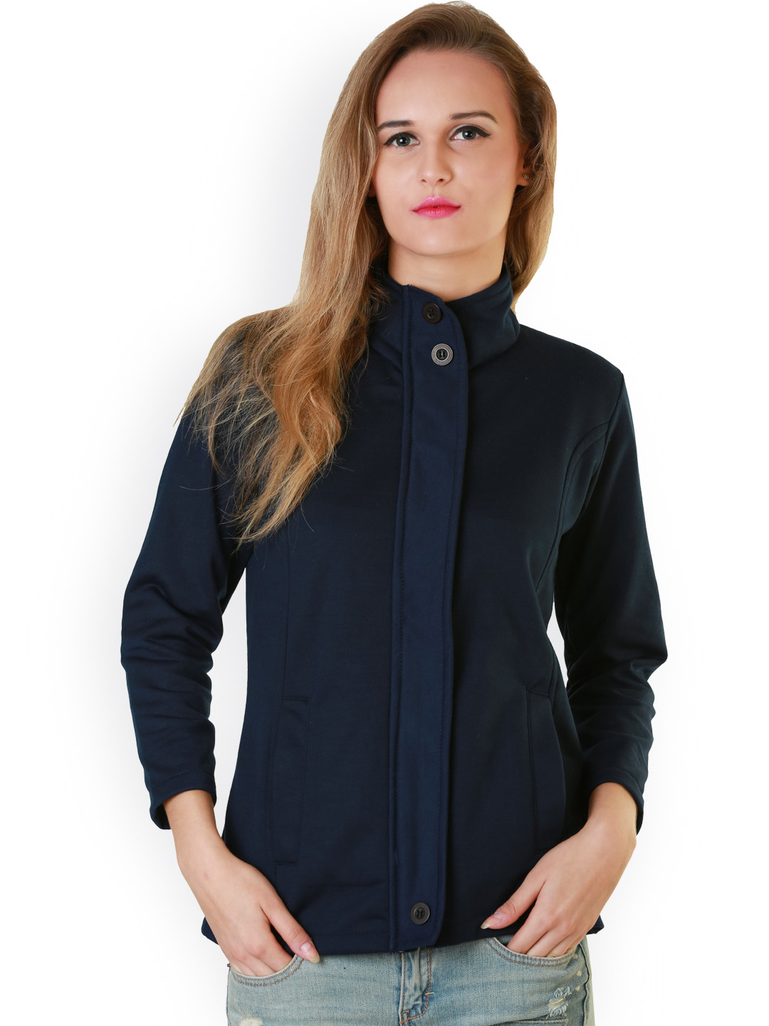 Buy Belle Fille Blue Tailored Jacket - Jackets for Women 1010437 | Myntra
