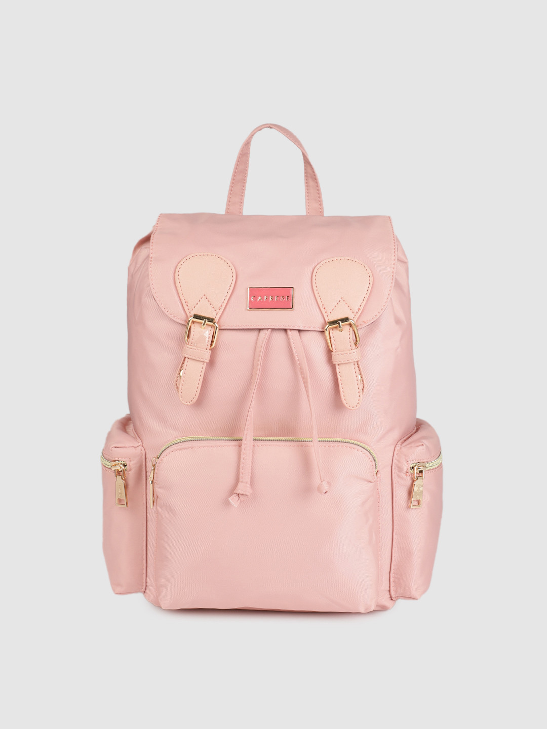 Buy Caprese Women Pink Cindy Solid Backpack - Backpacks for Women ...