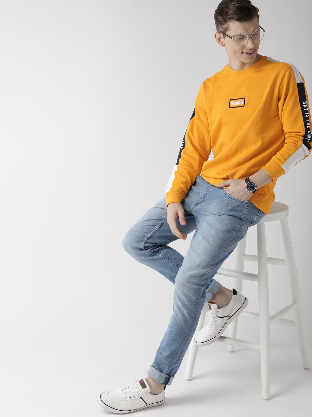 Buy Mast & Harbour Men Mustard Yellow Solid Sweatshirt - Sweatshirts ... Buy Mast & Harbour Men Mustard Yellow Solid Sweatshirt - Sweatshirts ...