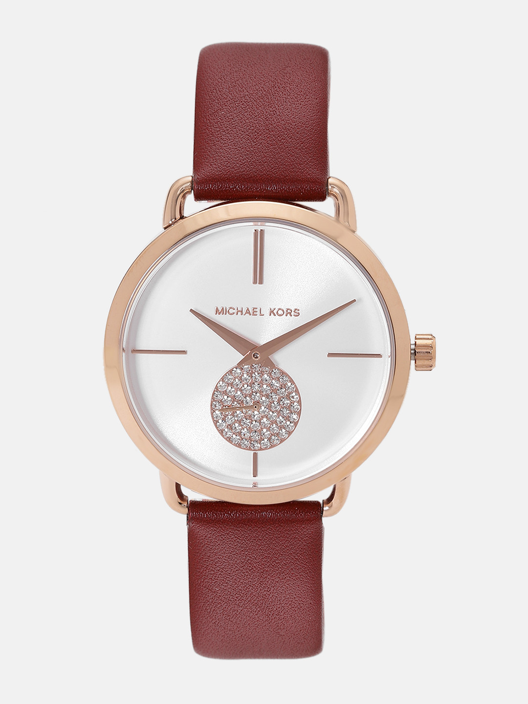 Buy Michael Kors PORTIA Women White Analogue Watch MK2711 - Watches for ...