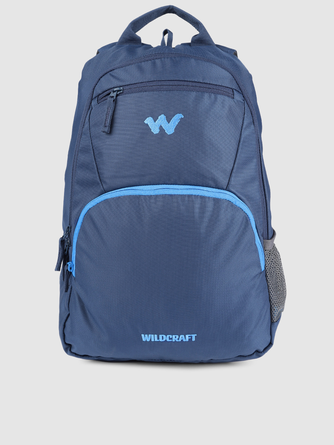Buy Wildcraft Unisex Blue Hopper 1.0 Brand Logo Printed Laptop Backpack ...