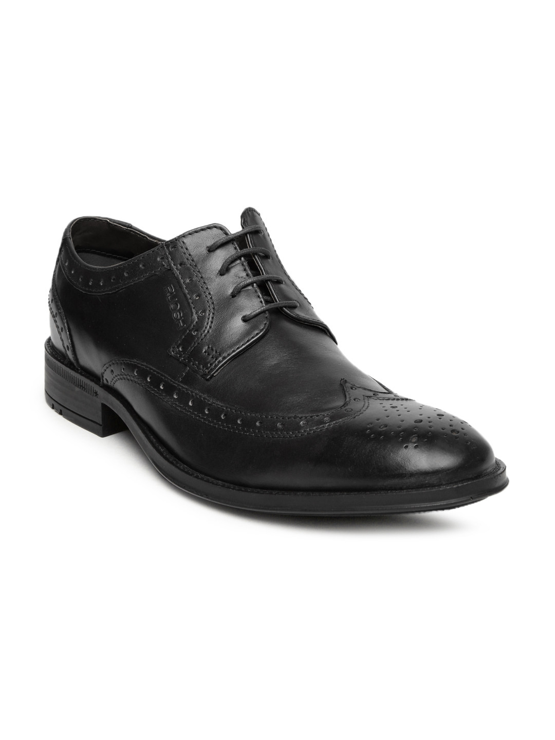 Buy Ruosh Work Men Black Leather Contemporary Brogues - Formal Shoes ...