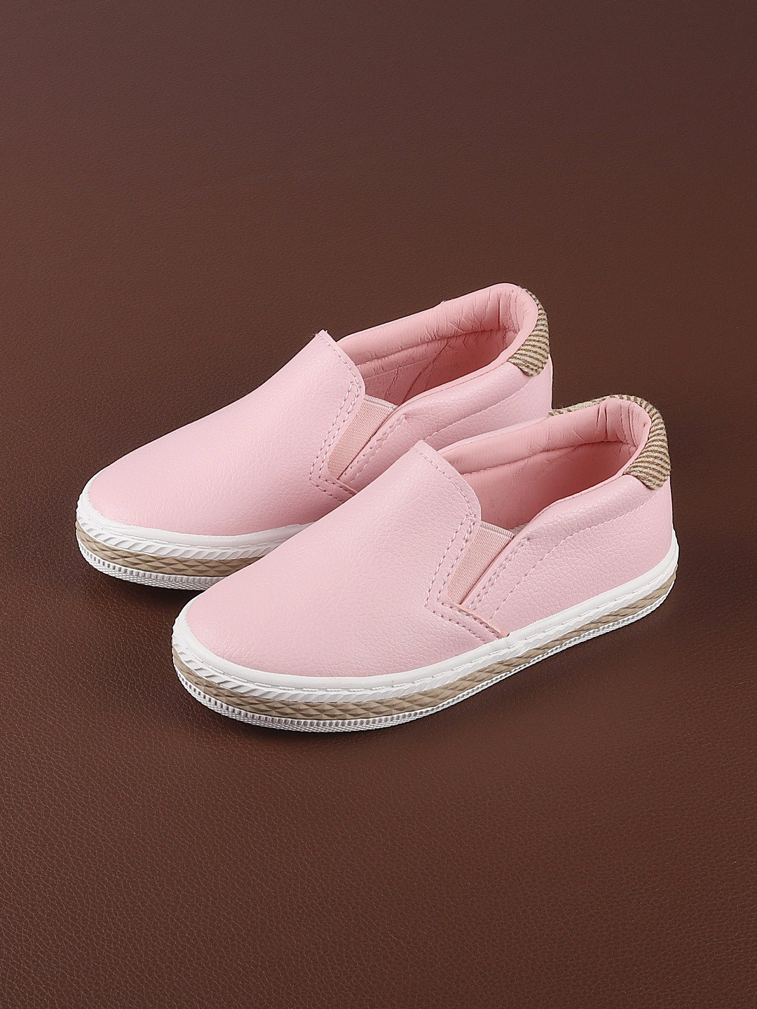 Buy Walktrendy Girls Pink Slip On Sneakers - Casual Shoes for Girls ...