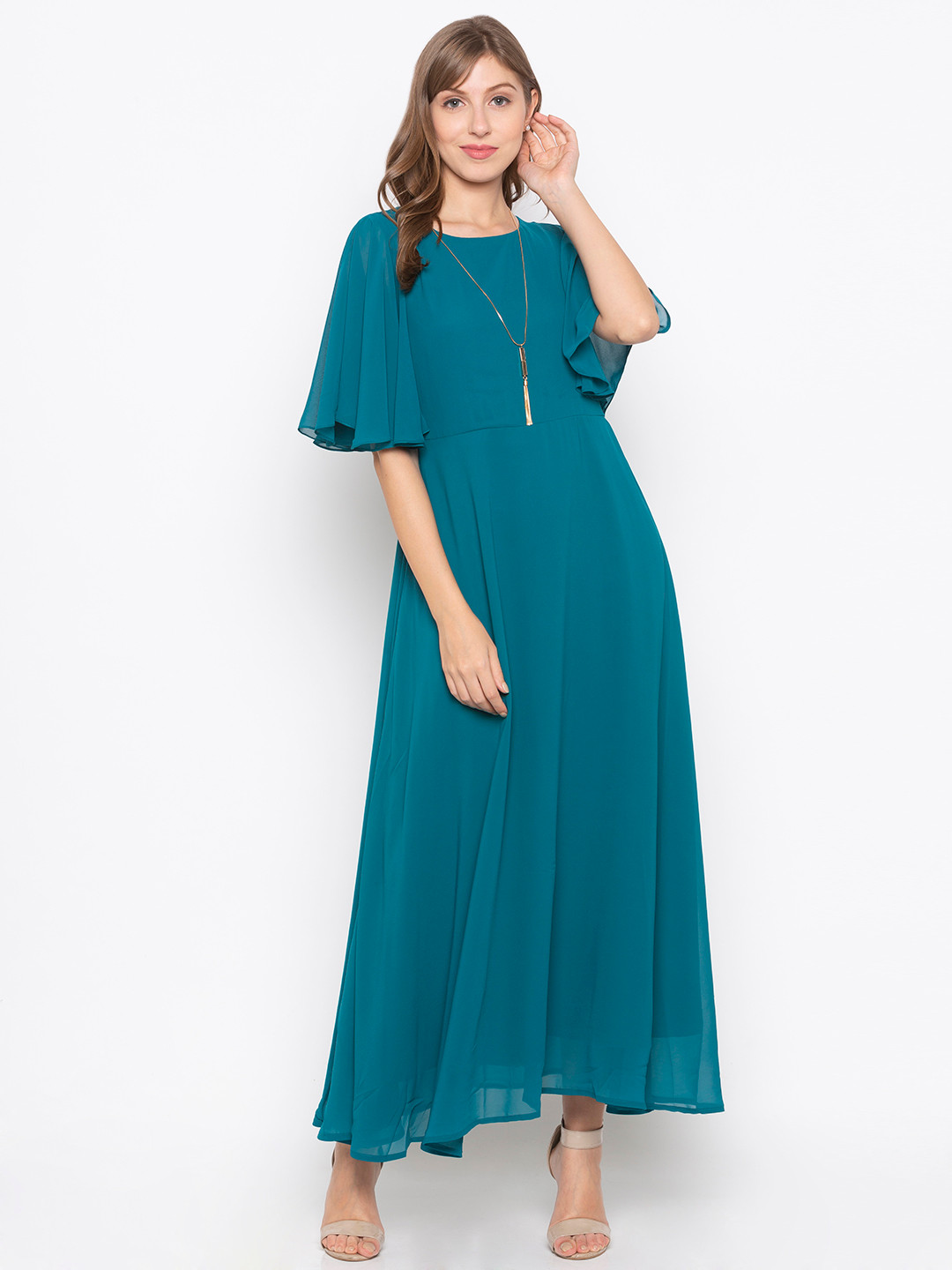 Buy Iti Women Blue Maxi Dress - Dresses for Women 10206559 | Myntra