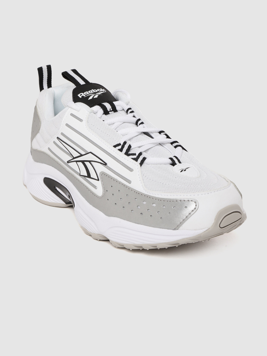 Buy Reebok Classic Unisex White & Silver Toned Colourblocked DMX Series ...