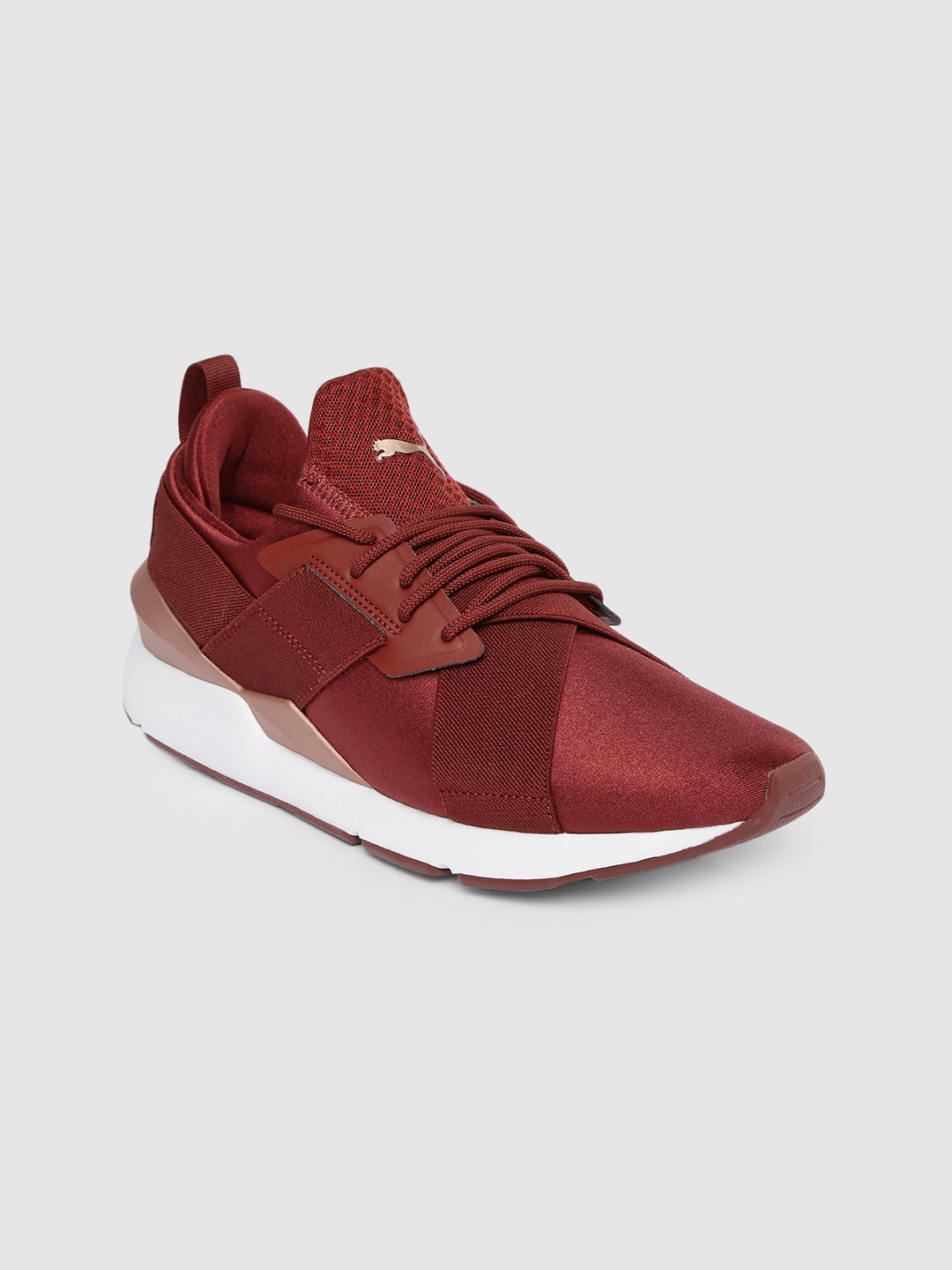 Buy Puma Women Maroon Muse Satin EP Sneakers - Casual Shoes for Women ...