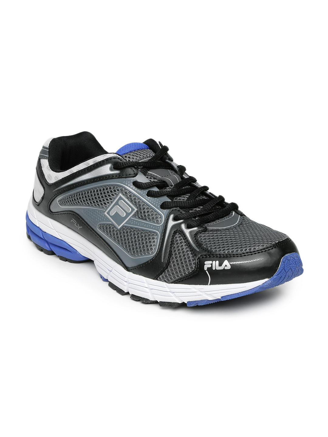 Buy FILA Men Grey & Black FLY Running Shoes - Sports Shoes for Men ...