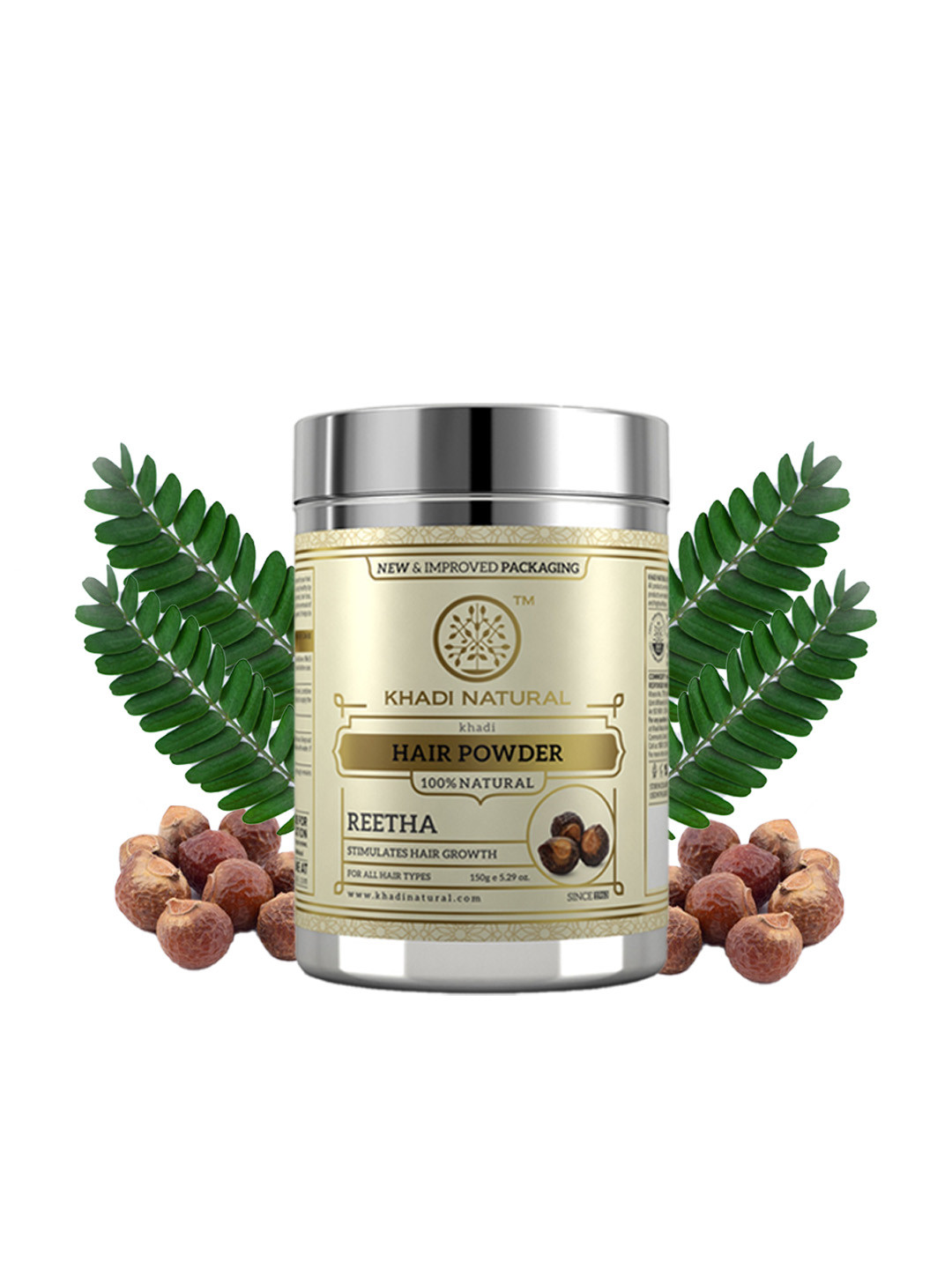 Buy Khadi Natural Reetha Hair Powder To Stimulates Hair Growth 150g ...