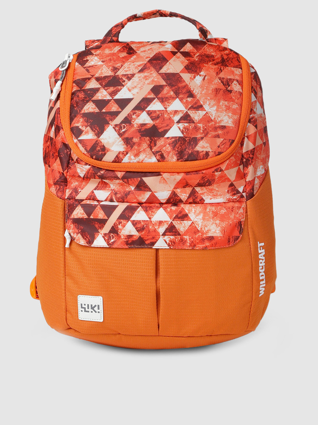 Buy Wildcraft Women Orange Graphic Backpack - Backpacks for Women ...