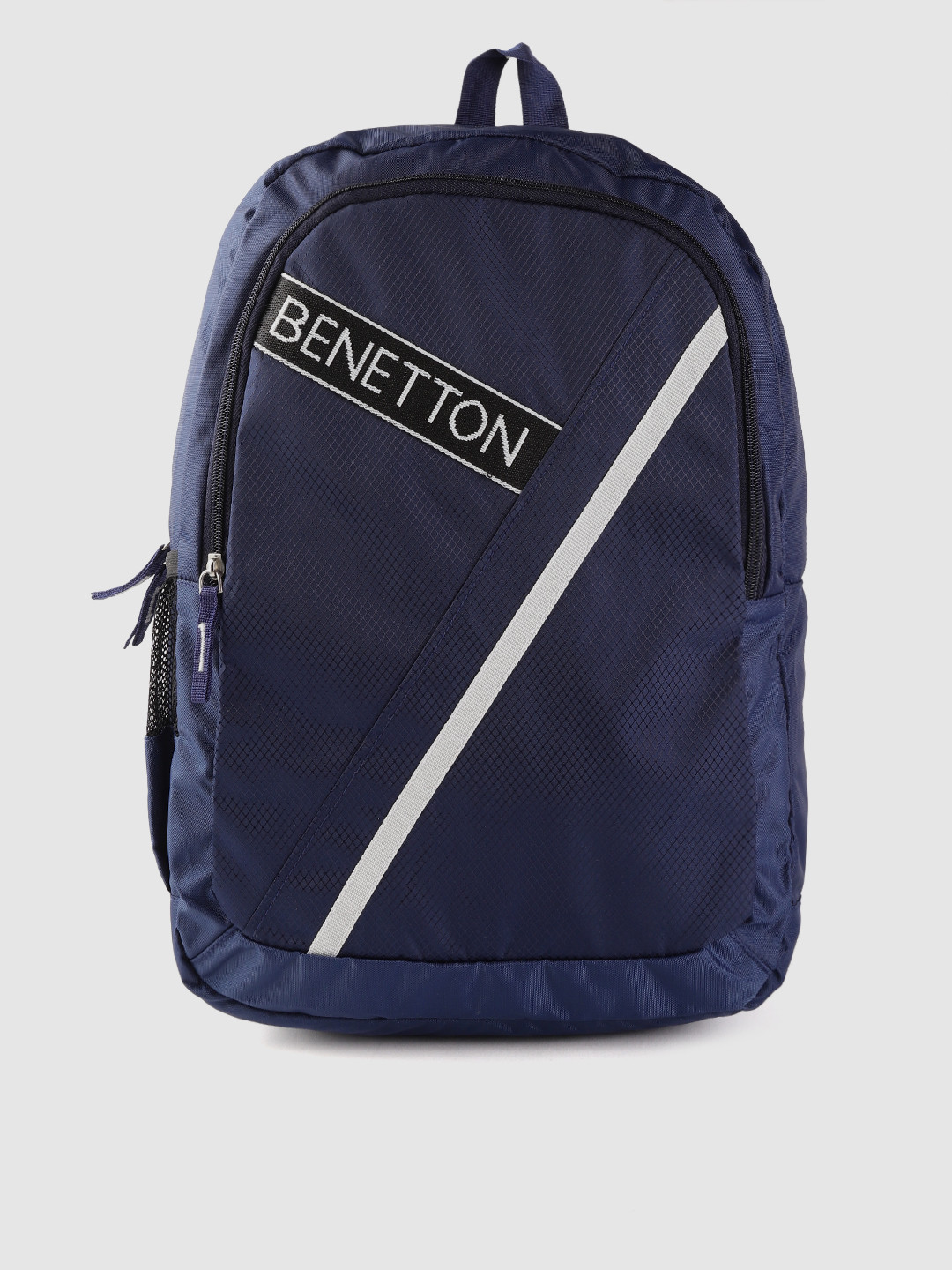Buy United Colors Of Benetton Unisex Navy Blue Printed Laptop Backpack ...