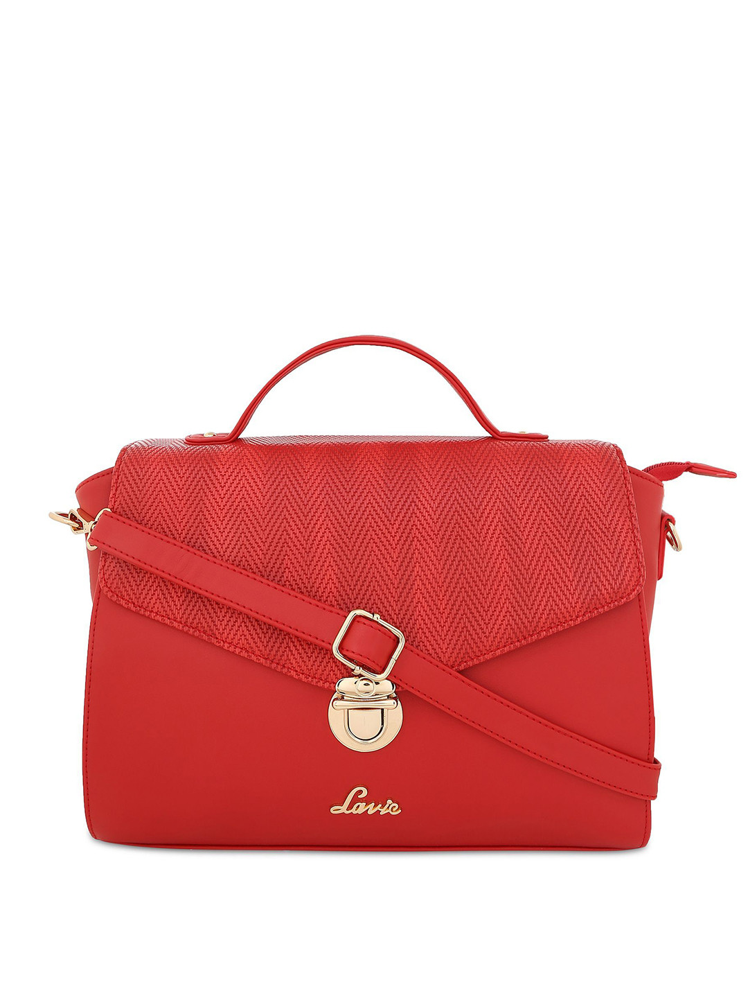 Buy Lavie Red Textured Sling Bag - Handbags for Women 10315505 | Myntra