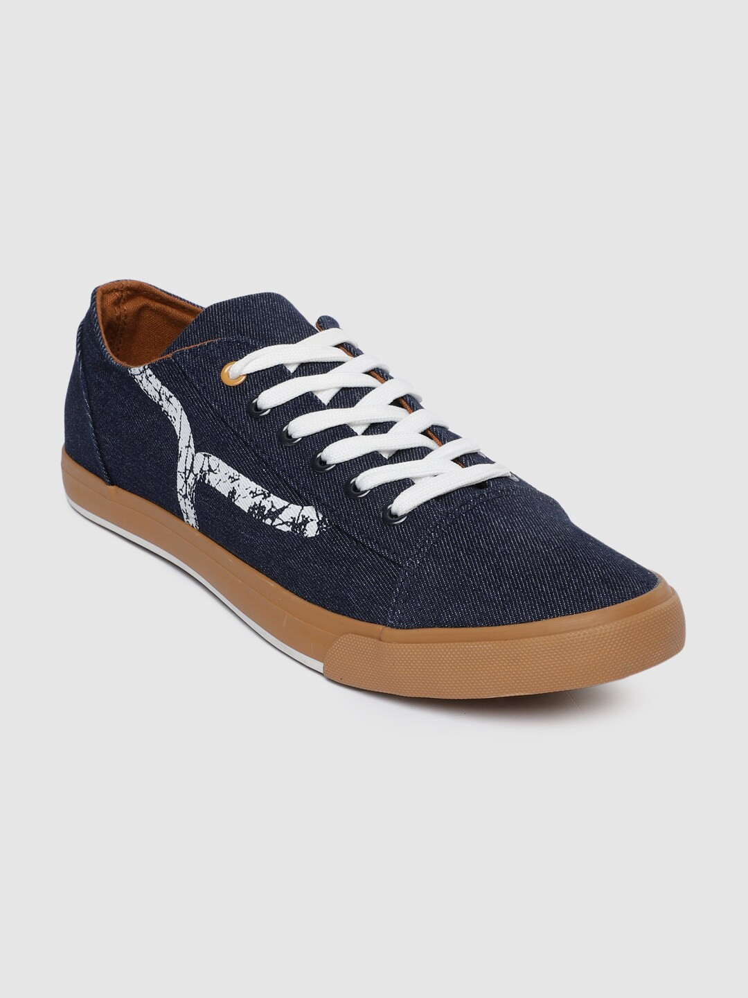 Buy Flying Machine Men Navy Blue Sneakers - Casual Shoes for Men ...