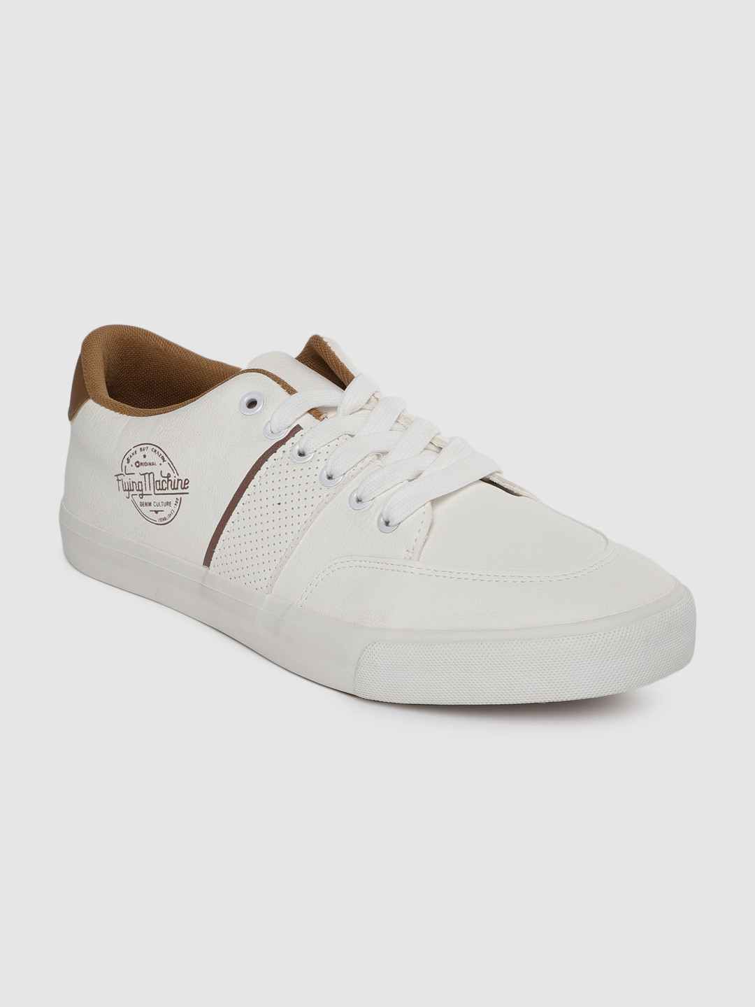 Buy Flying Machine Men Off White Sneakers - Casual Shoes for Men ...