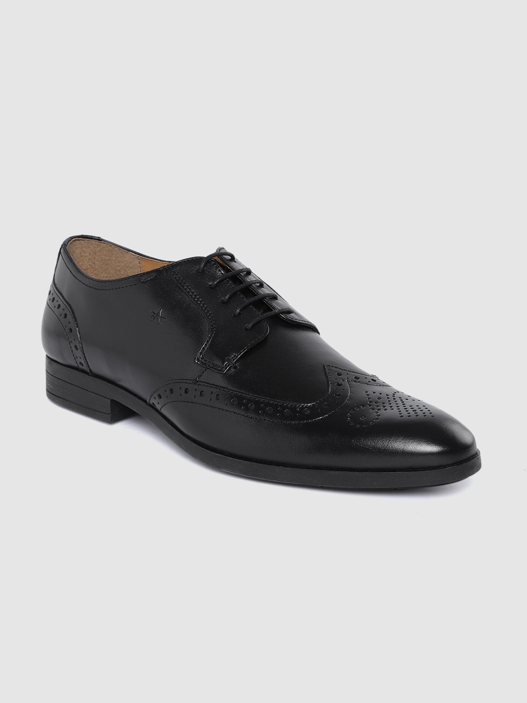 Buy Arrow Men Black Leather Formal Brogues - Formal Shoes for Men ...