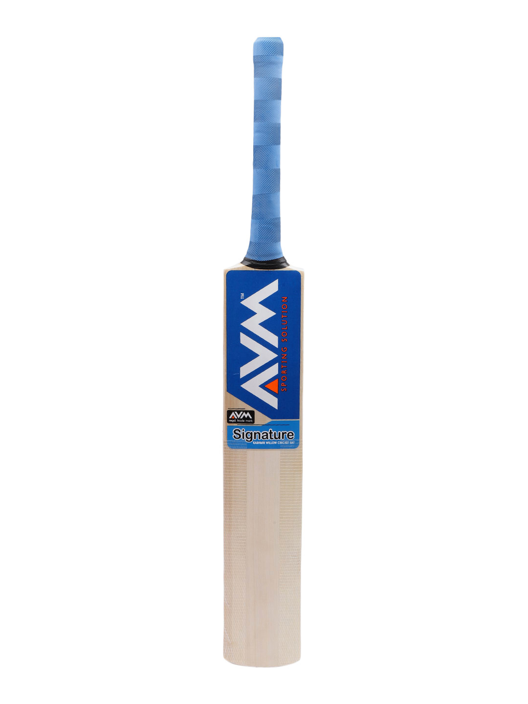 Buy AVM Beige & Blue Signature Kashmir Willow Cricket Bat - Cricket ...