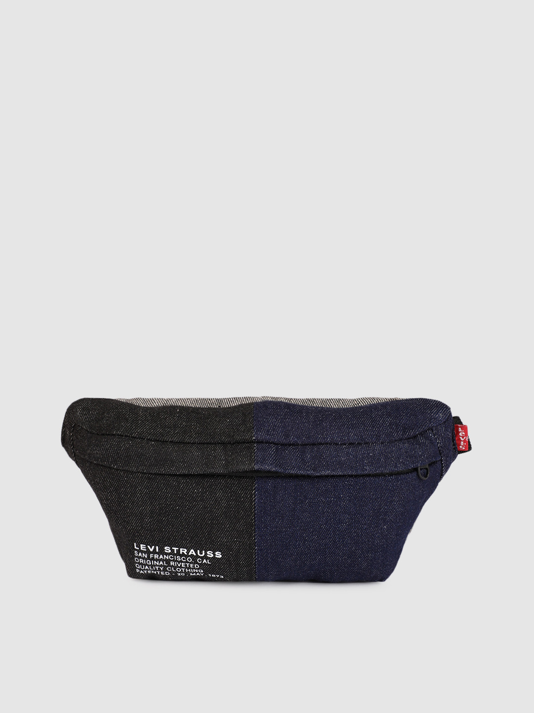 Buy Levis Unisex Blue & Black Color Block Fanny Pack - Waist Pouch for ...