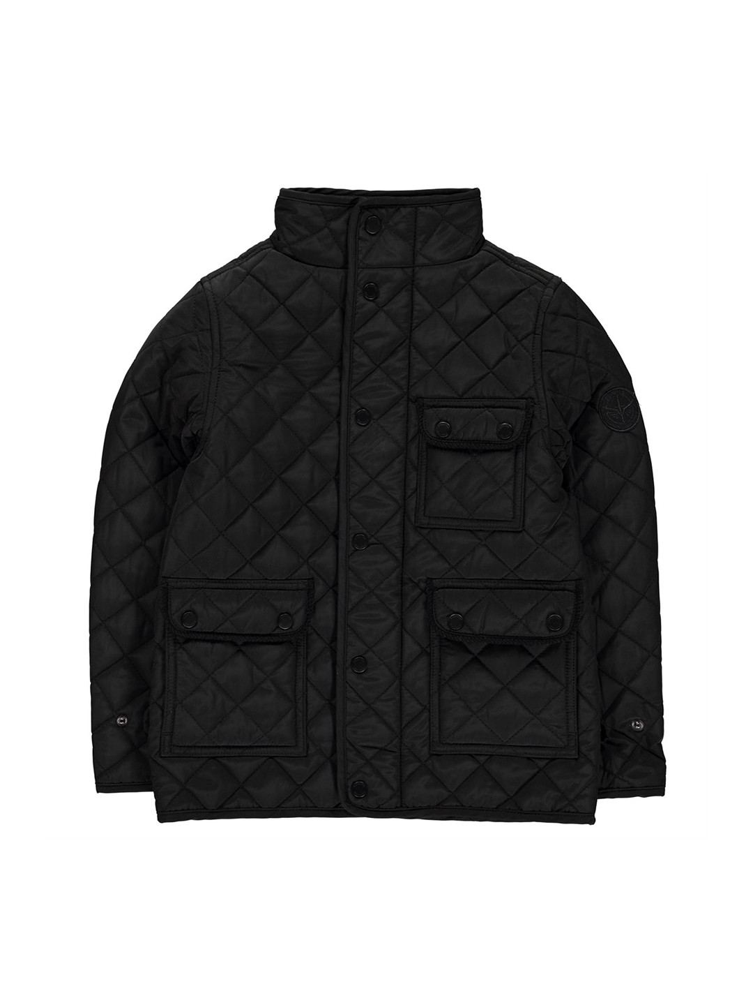 Buy Firetrap Boys Black Solid Quilted Jacket - Jackets for Boys ...