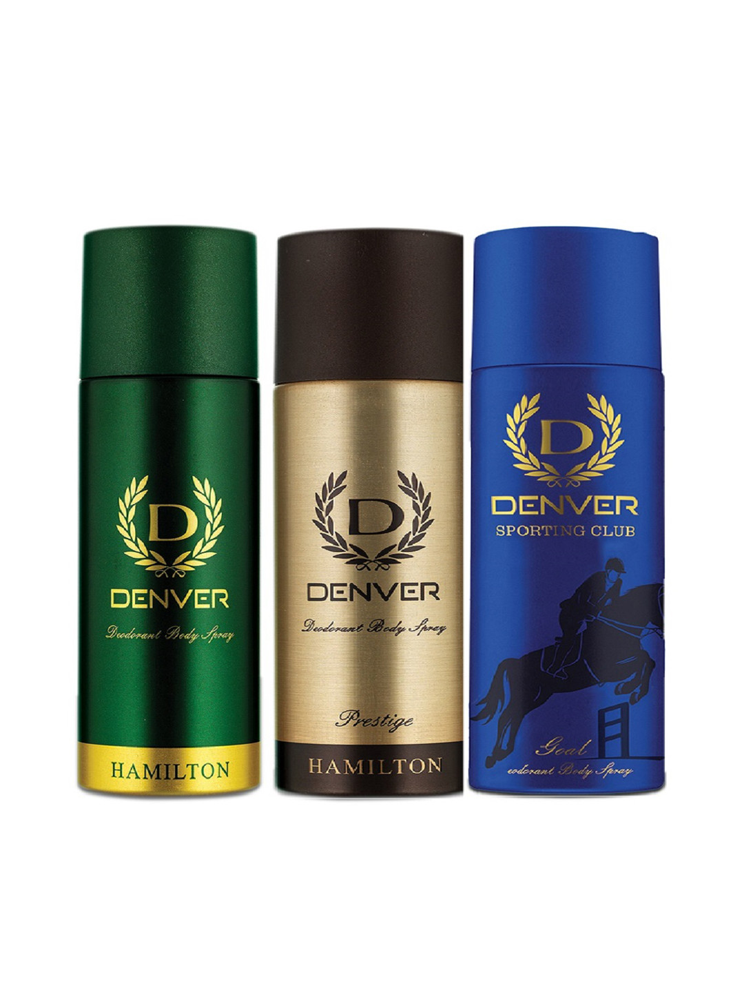 Buy Denver Men Set Of 3 Hamilton, Prestige And Goal Deodorants ...