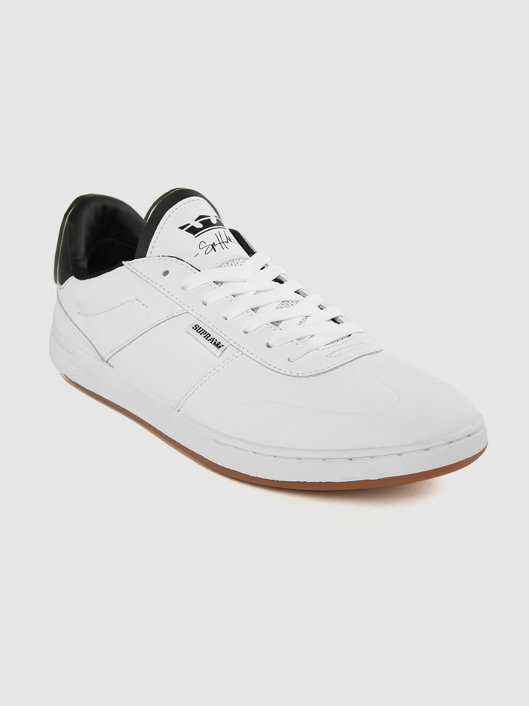 Buy Supra Men White Leather Elevate Sneakers - Casual Shoes for Men ...