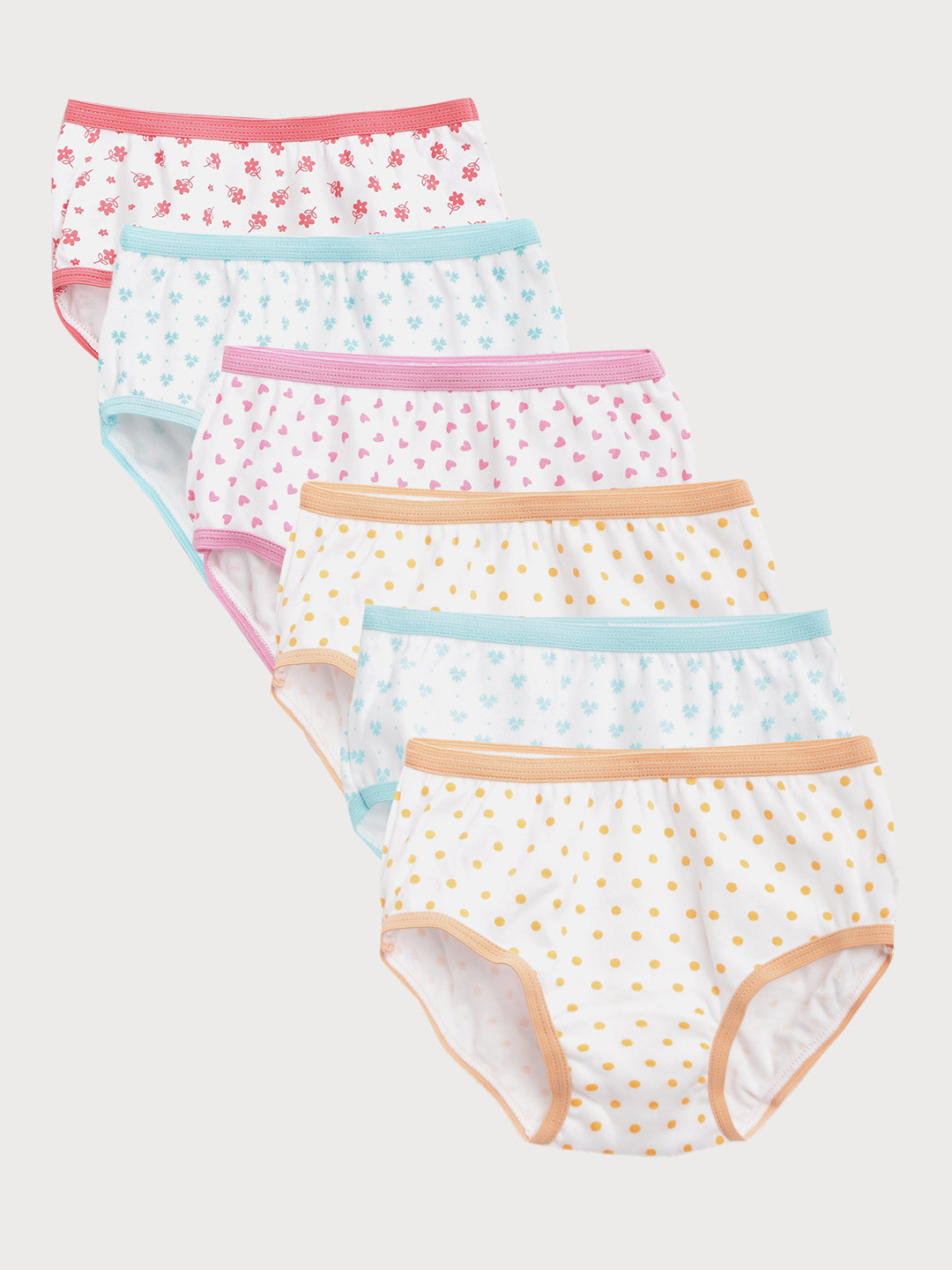 Buy Bodycare Girls Pack Of 6 Printed Briefs 4000ABCDAB 80 - Briefs for ...