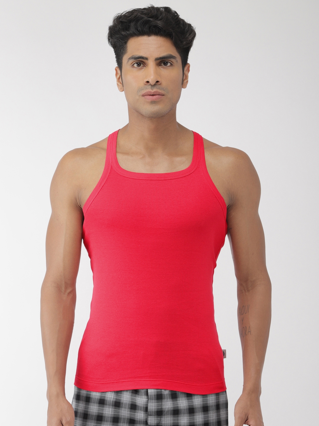 Buy Park Avenue Men Red Solid Innerwear Vest Pzvr00055 R6 Innerwear Vests For Men 10356567