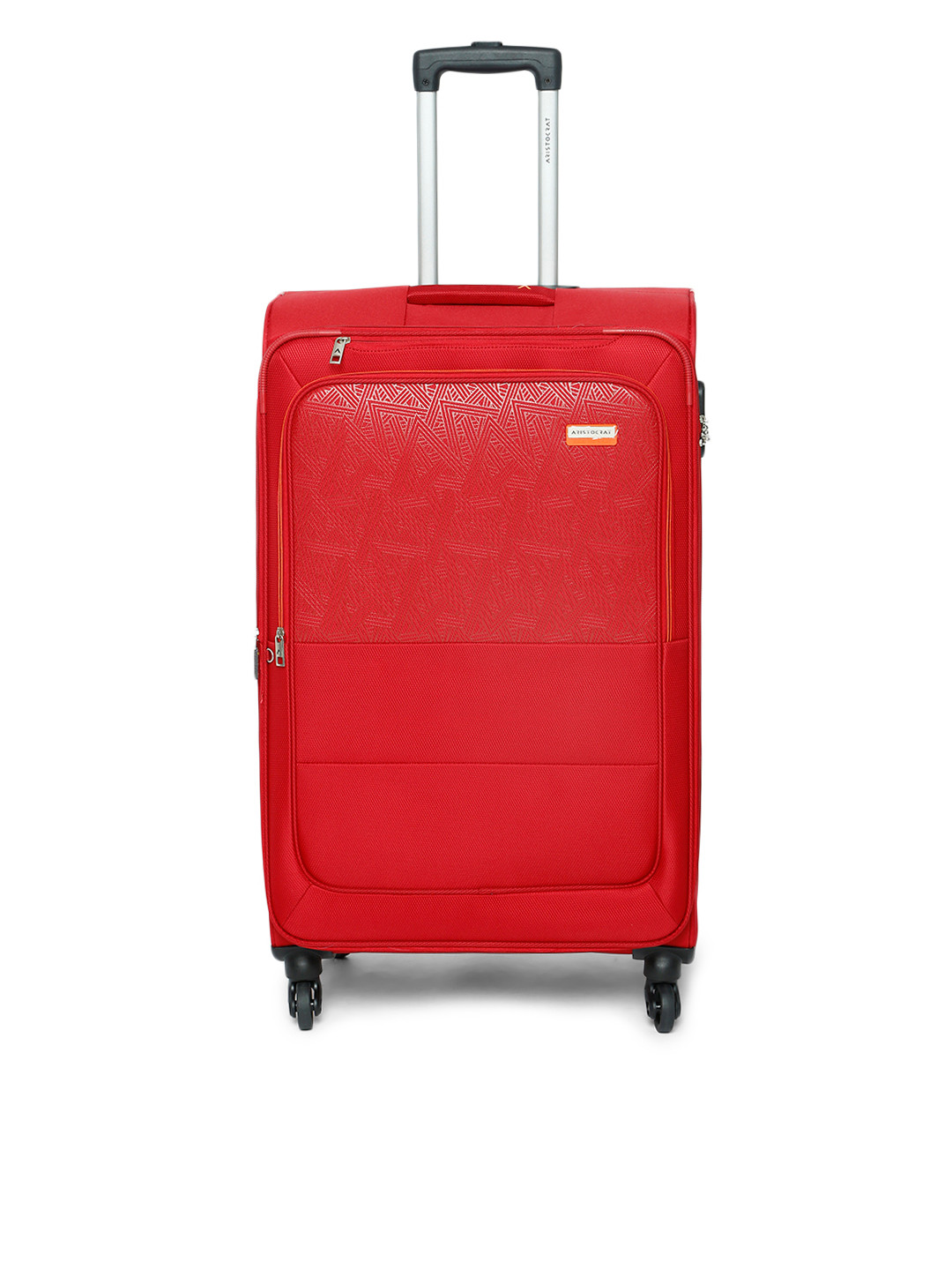 Buy Aristocrat Red Solid Sorento Soft Sided Large Trolley Suitcase ...