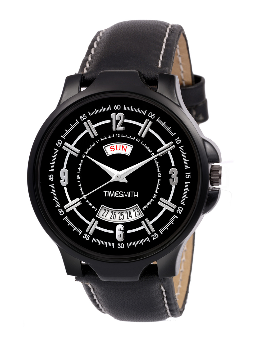 Buy TIMESMITH Men Black Analogue Watch TSC 082 - Watches for Men ...