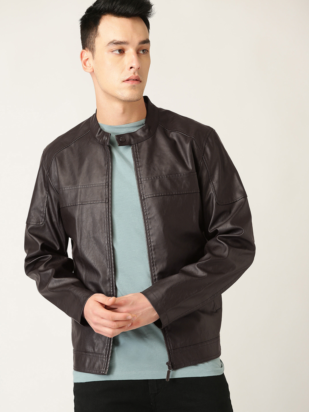 Buy United Colors Of Benetton Men Coffee Brown Solid Tailored Jacket ...