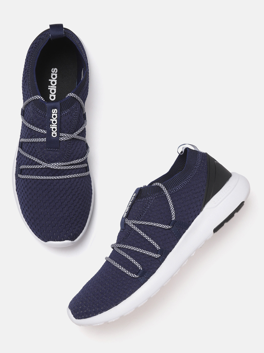 Buy ADIDAS Men Navy Blue Woven Design Rey M Running Shoes - Sports ...