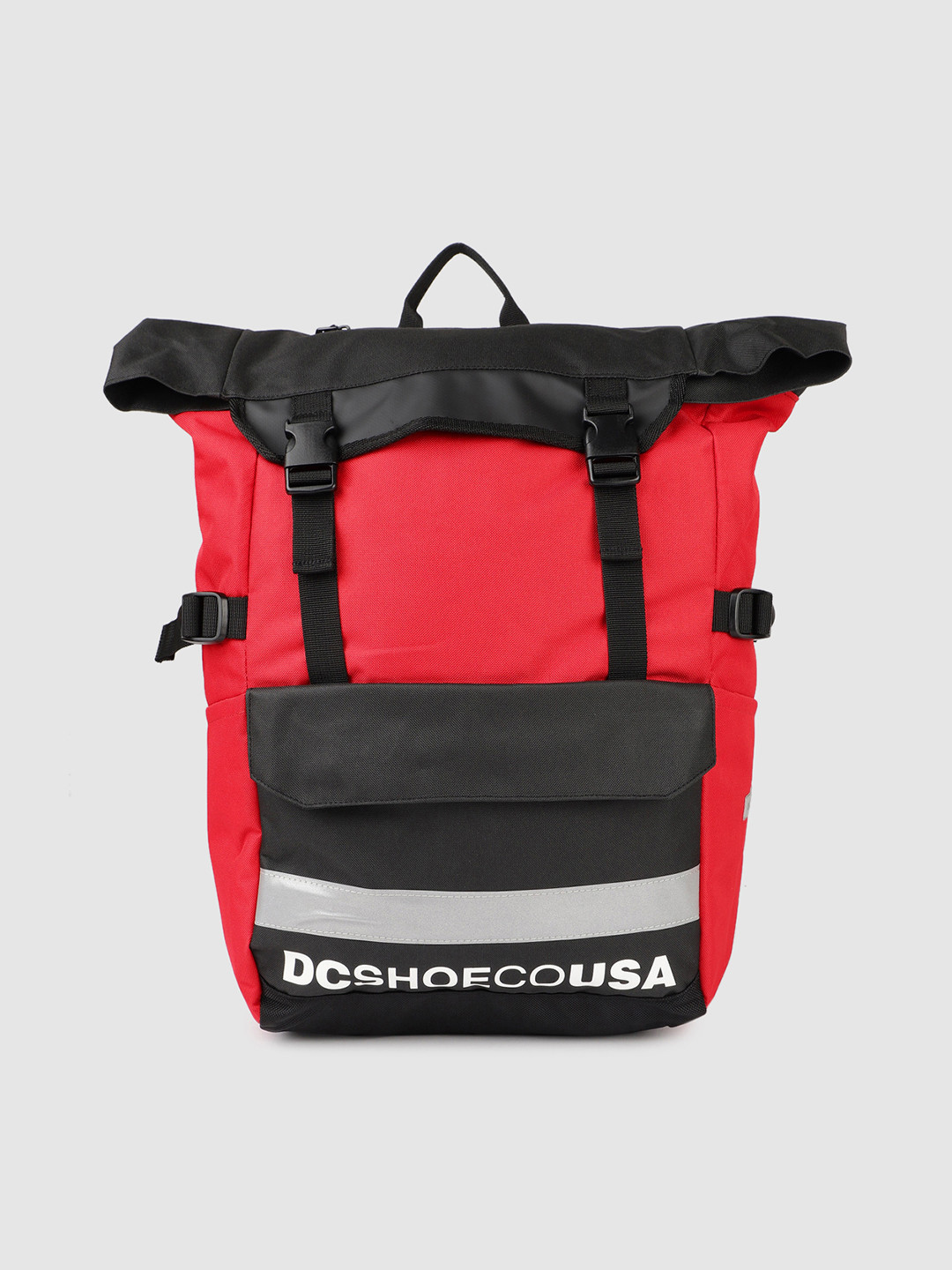 Buy DC Men Black & Red Solid Backpack - Backpacks for Men 10405021 | Myntra