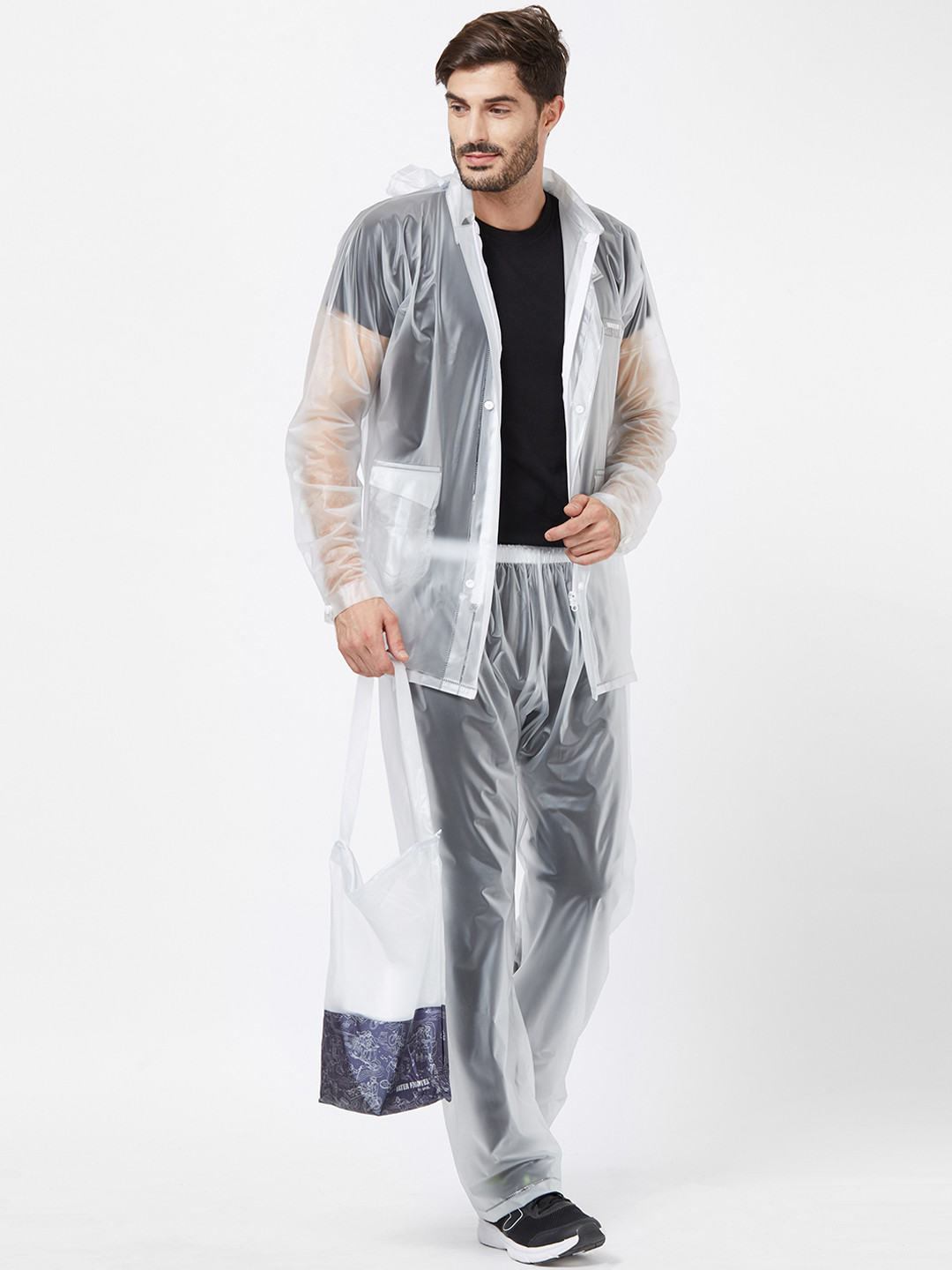 Buy Zeel Men Transparent Solid Rain Suit - Rain Suit for Men 10414624 ...