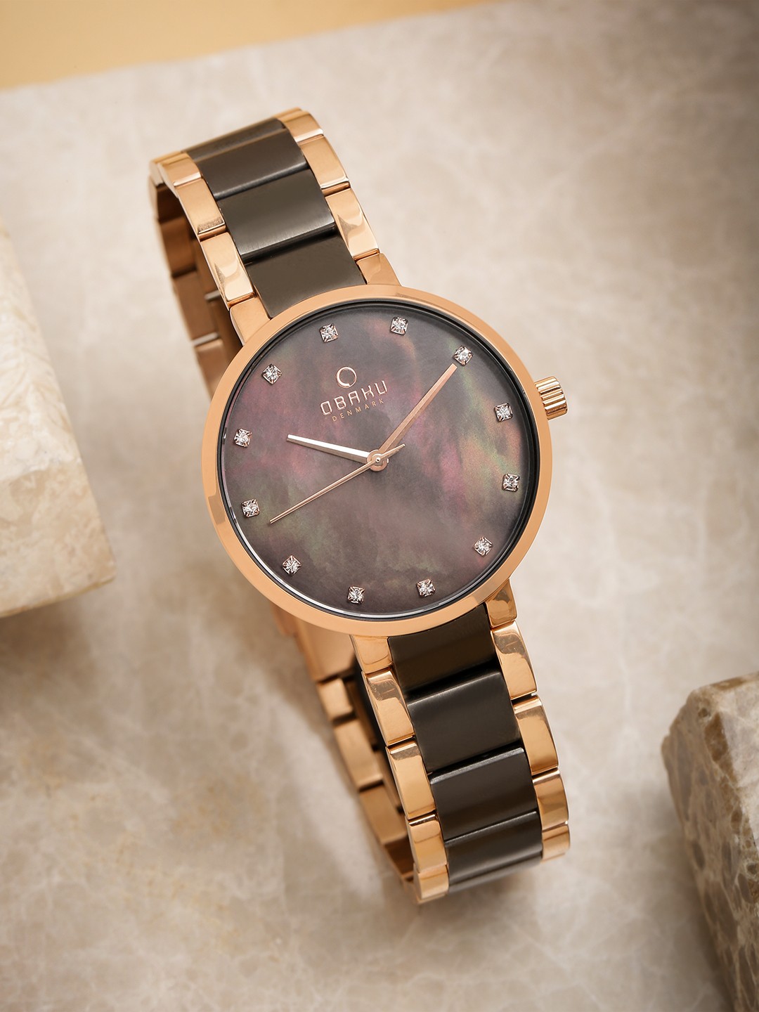 Buy Obaku Women Grey Analogue Watch V189LXVJSJ - Watches for Women ...