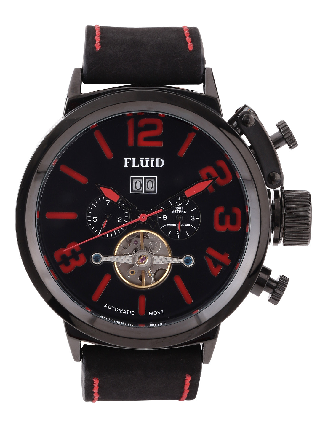 Buy FLUID Men Black Dial Watch FL158 - Watches for Men 1042018 | Myntra