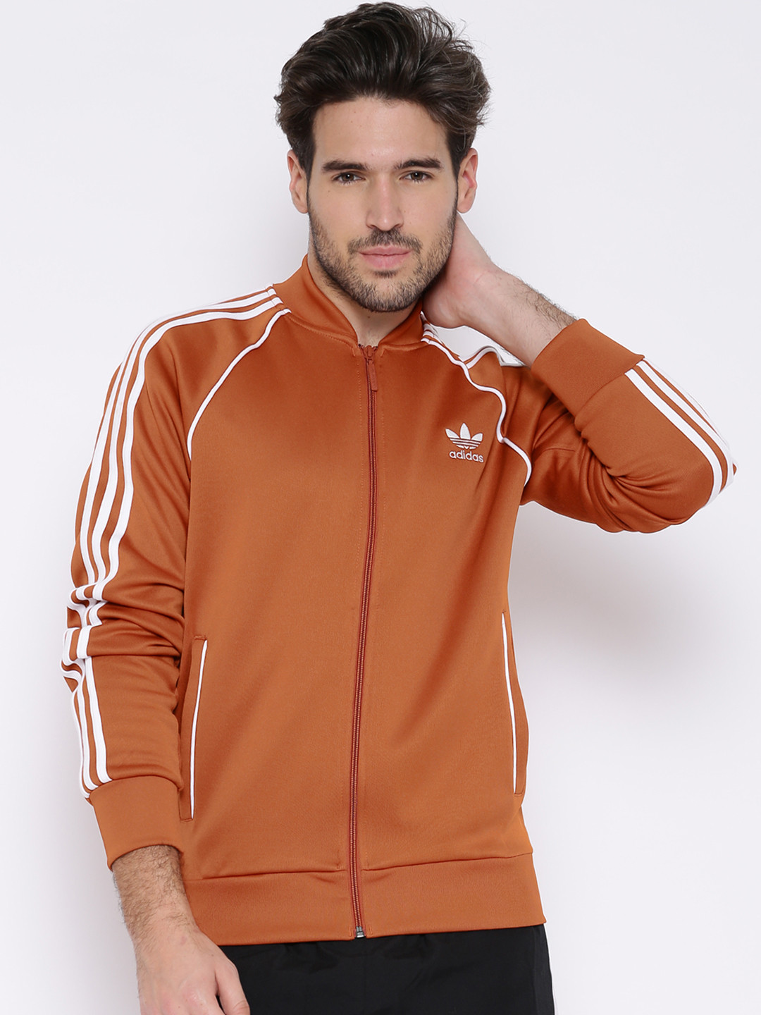 Buy ADIDAS Originals Rust Orange Jacket - Jackets for Men 1043241 | Myntra