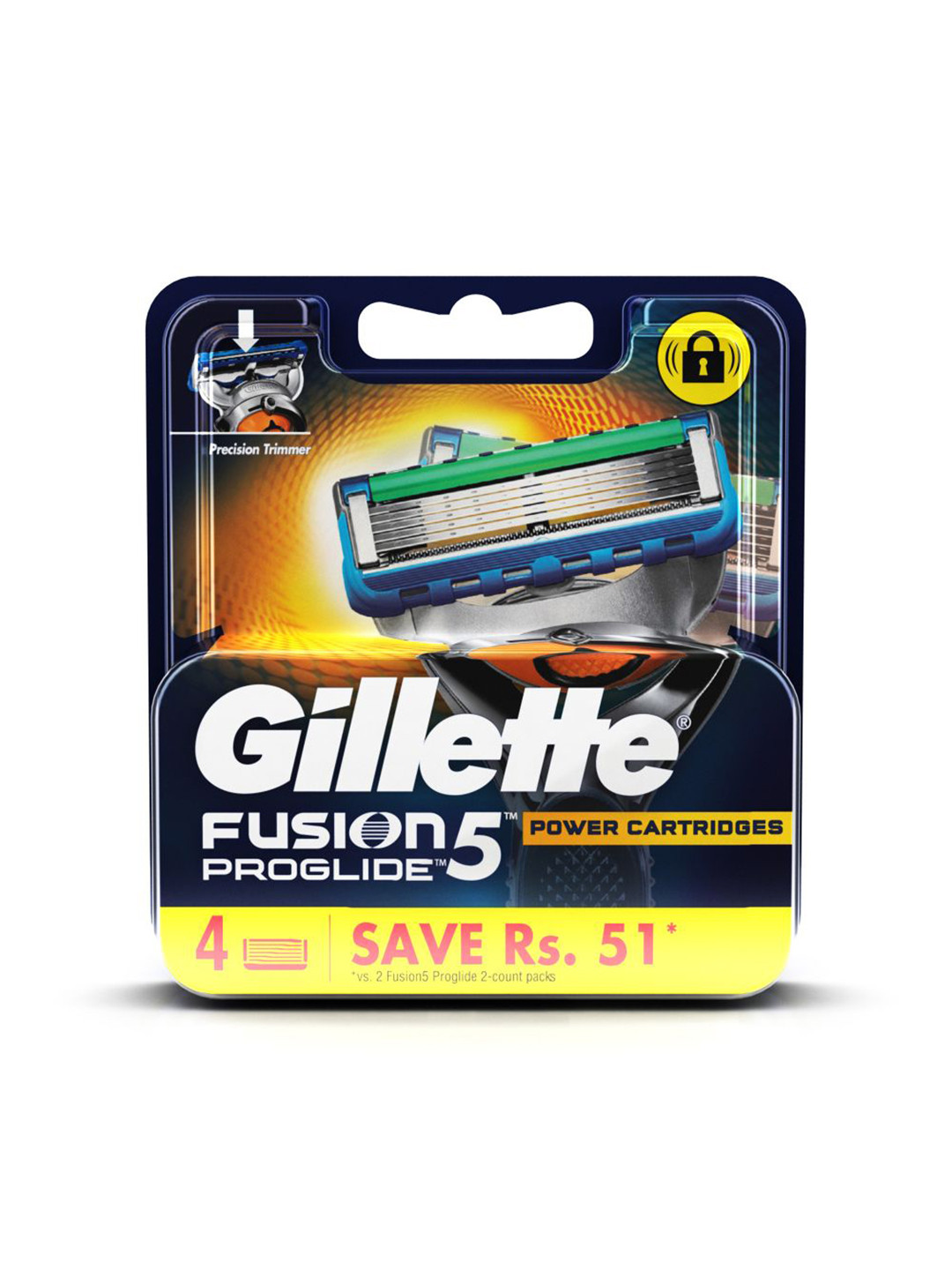 Buy Gillette Fusion Set Of 4 ProGlide FlexBall Manual Shaving Razor ...