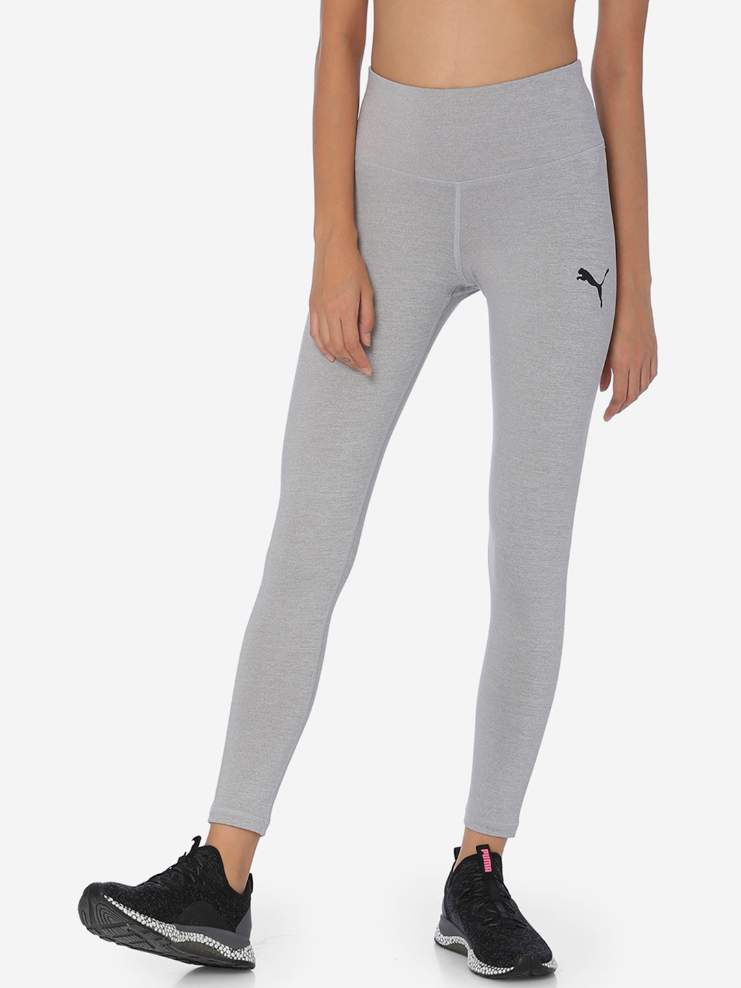 Buy Puma Women Grey Solid Active Leggings - Tights for Women 10444848 ...