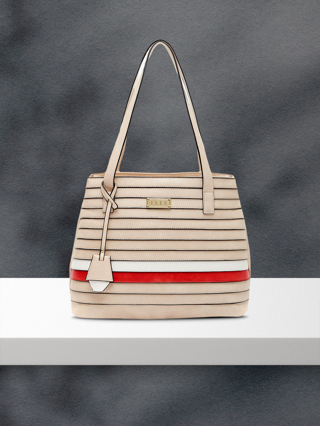 Buy ELLE Women Beige Solid Shoulder Bag - Handbags for Women 10455398 ...