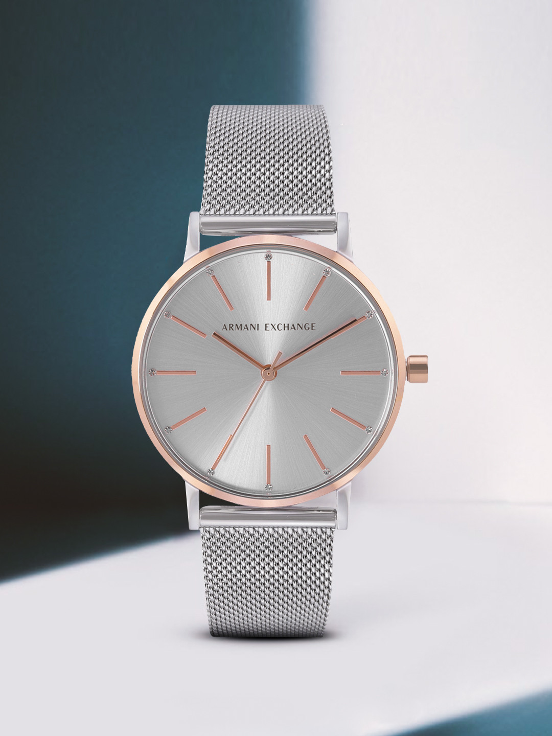 Buy Armani Exchange Women Silver Toned Lola Analogue Watch AX5537 ...