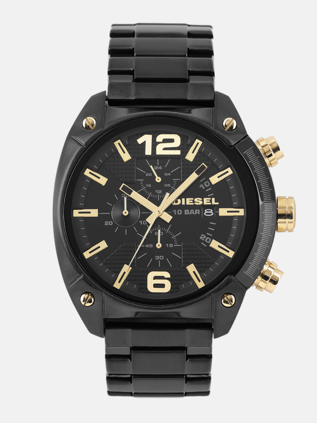 Buy DIESEL Men Black Factory Serviced Analogue Watch DZ4504_FSS ...