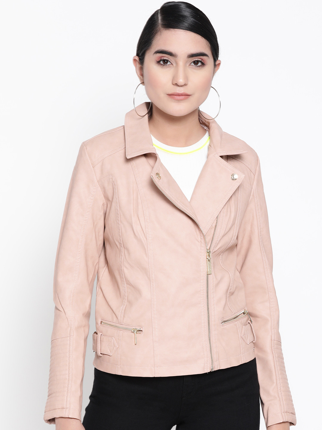 Buy U.S. Polo Assn. Women Pink Solid Tailored Jacket - Jackets for ...